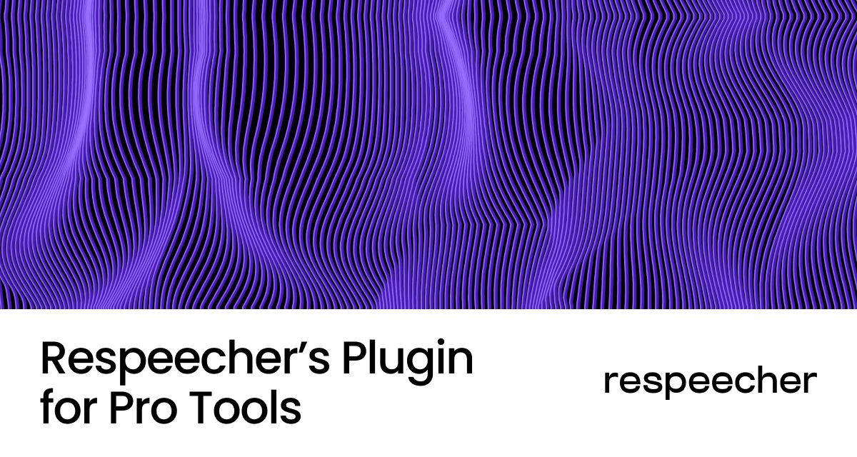 AI Voice Plugin for Pro Tools | Respeecher